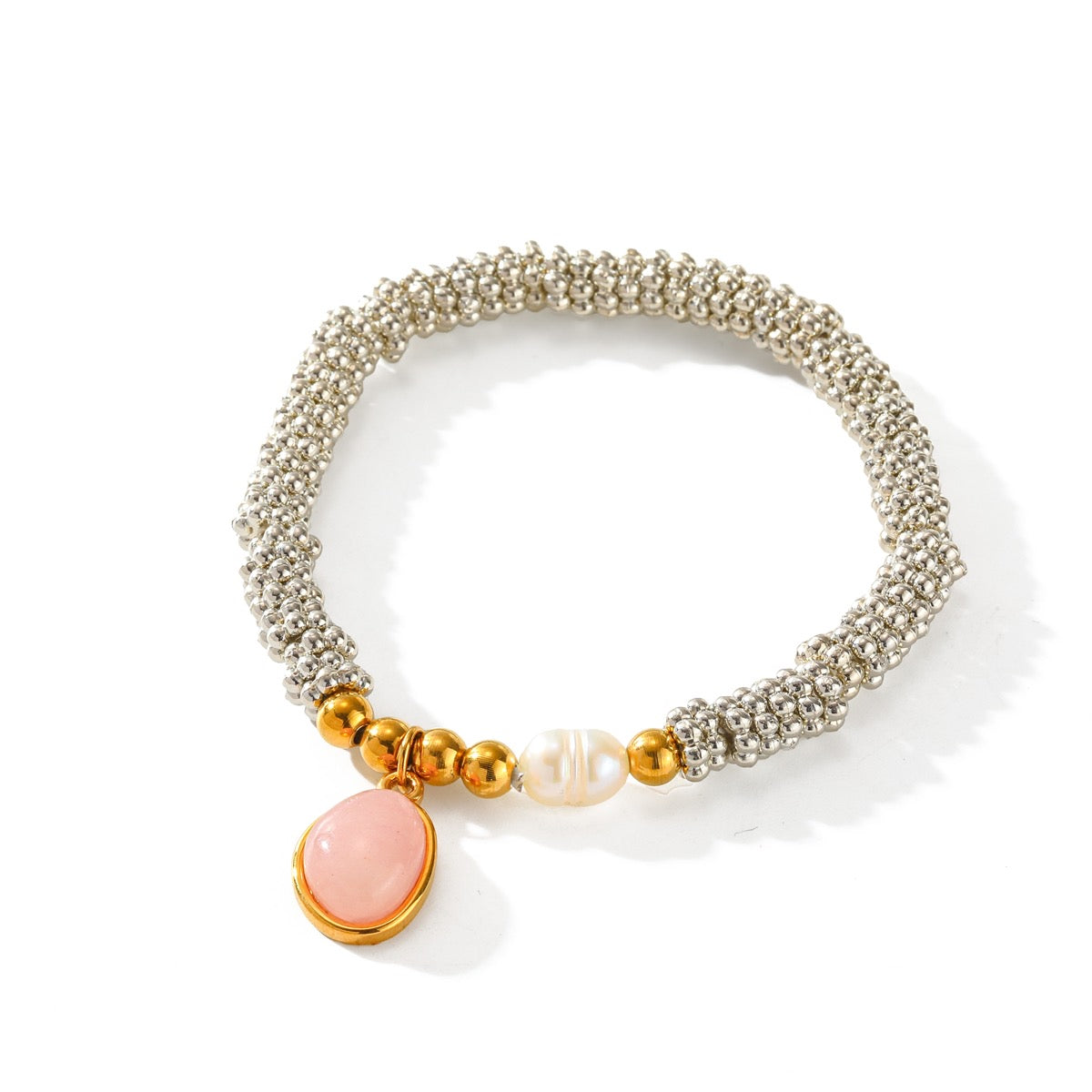 PULSERA COSMO PIEDRA ROSA – Oncelunasmx
